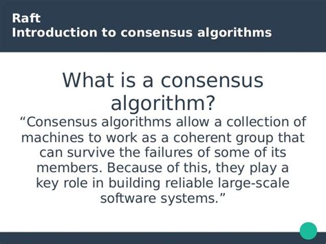 Introduction To Raft Algorithm