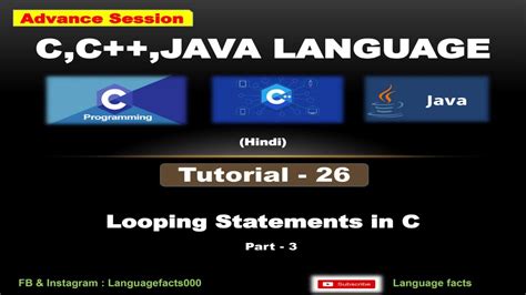 Part26 Looping Statements 03 In C Programming In C Viral