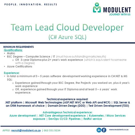 Modulent On Linkedin C3 Netcore Mssql Aspnet Azurecertified Kubernetes Microservices