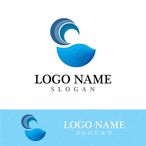 Premium Vector Wave Beach Vector Illustration Design