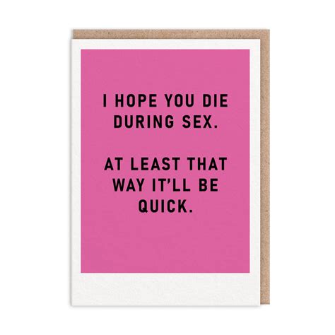 Die During Sex Greeting Card Just Saying Ohh Deer