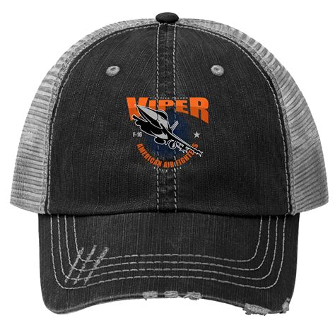 F 16 Viper Patch Usaf Fighter Plane Trucker Hats