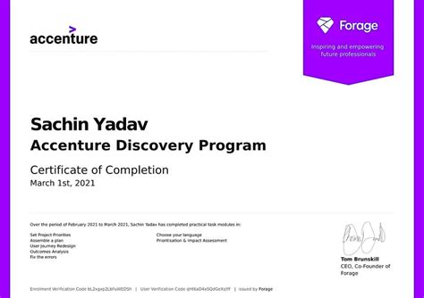 Virtualinternships Accenturecareers Internship Experience Sachin Yadav