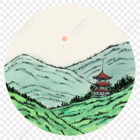 중국 스타일의 잉크 Png 일러스트 무료 다운로드 Lovepik