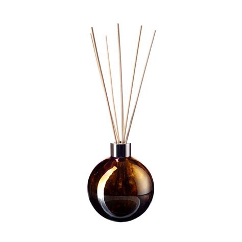 Amelia Art Glass Solid Metallic Bronze Sphere Reed Diffuser Rem01sbr