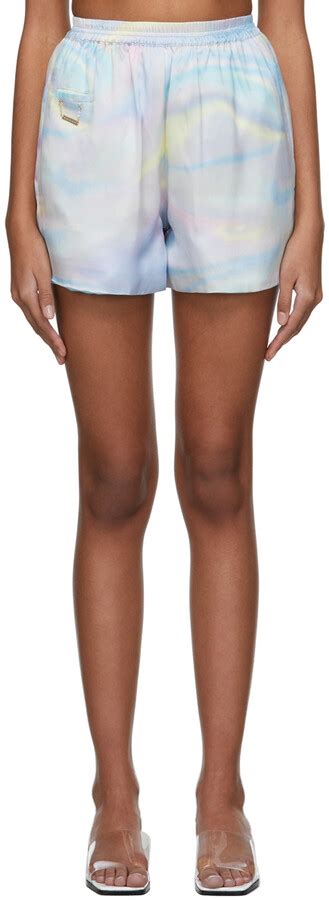 Silk Laundry Multicolor Silk 70s Basketball Shorts Shopstyle