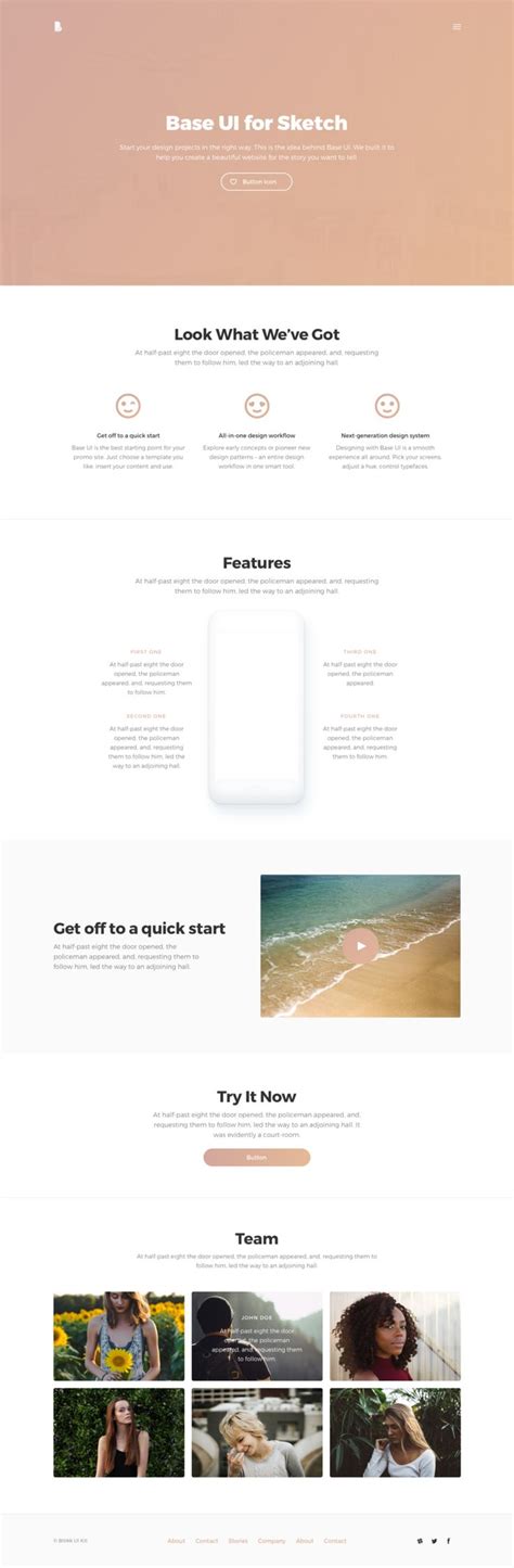 BASE UI Framework Templates Sketches Collaboration Design Ui Framework