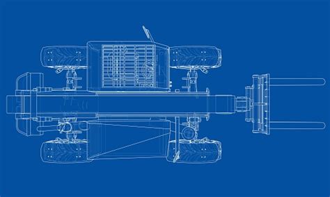 지게차 개념 3d의 벡터 렌더링 건설 기계류에 대한 스톡 벡터 아트 및 기타 이미지 건설 기계류 건설 산업 공장 산업