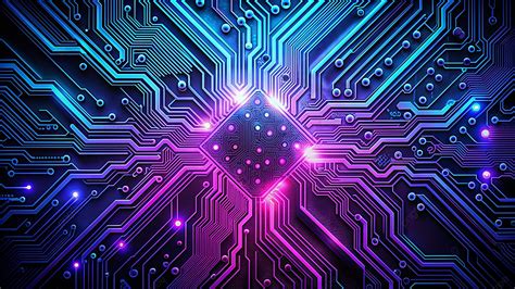 Blue Purple Board Circuit Background Board Background Cpu Circuit Board Background Image And