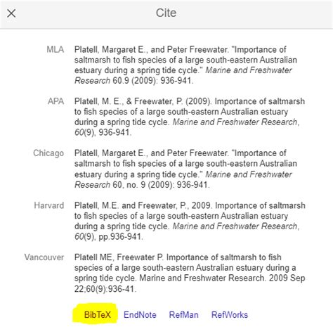 Bibtex Citation Generators Referencing And Citation Management Libguides At University Of
