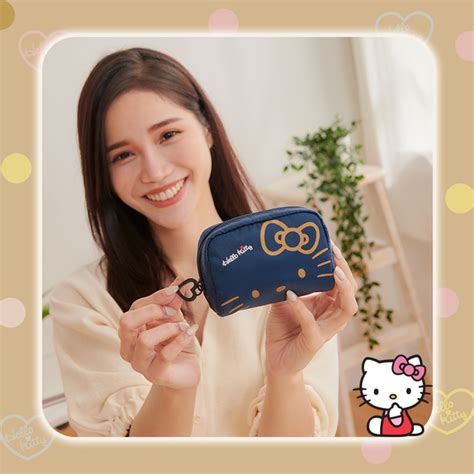 【hello Kitty】經典凱蒂 零錢包 深藍 Kt03a06ny 零錢包 Yahoo奇摩購物中心