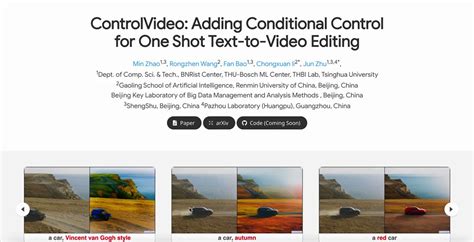 Ak On Twitter Controlvideo Adding Conditional Control For One Shot