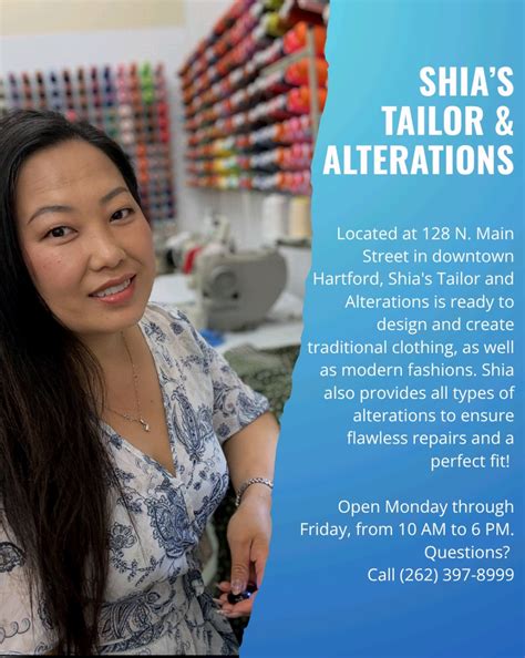 Shias Tailor And Alterations Hartford Wi