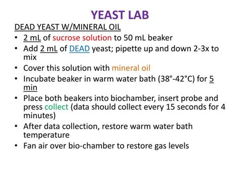 PPT YEAST LAB PowerPoint Presentation Free Download ID 2337416