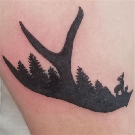 Moose Antler Tattoo