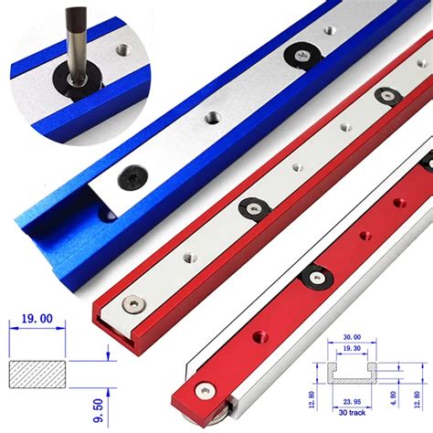 30 Type T Tracks Slot Miter Aluminium Alloy Track And Miter Bar Slider Table Saw Miter Gauge Rod