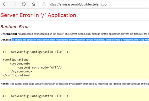Skin Assembly Builder Throws A Server Error And How To Fix It In Ui For