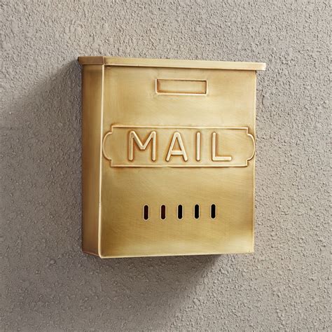Wall Mount Brass Mailbox At Terri Kent Blog