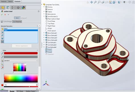 How To Use Appearance Hierarchy In Solidworks
