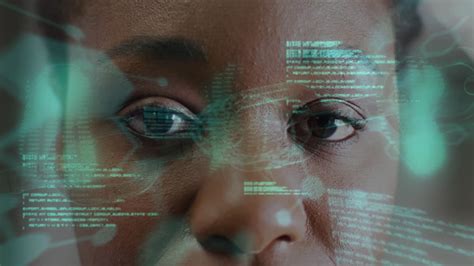 Premium Stock Video Animation Of Molecules With Brain And Data Processing Over African