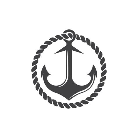 Anchor Logo Icon Boat Ship Marine Navy 21937721 Vector Art At Vecteezy