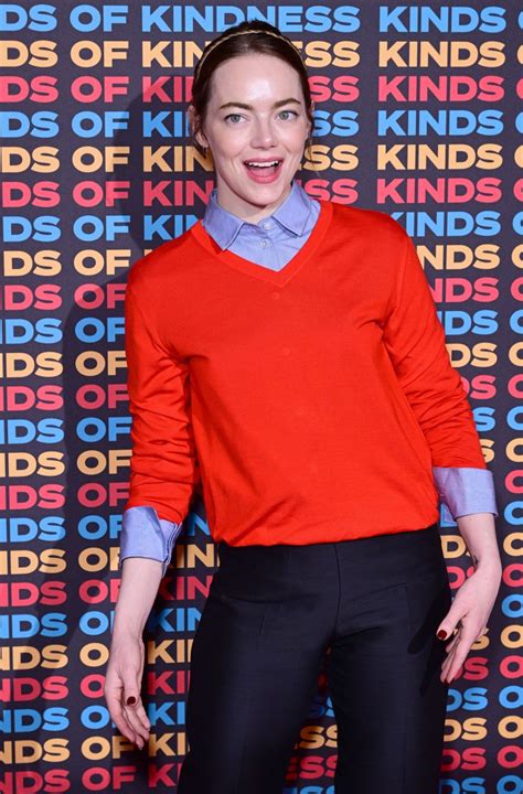 Emma Stone S Stylish Appearance At The Kinds Of Kindness Screening In London Celebmafia