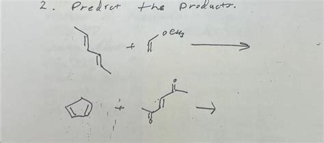 Solved 2 Predict The Products