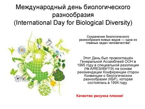 Международный день биологического разнообразия презентация онлайн