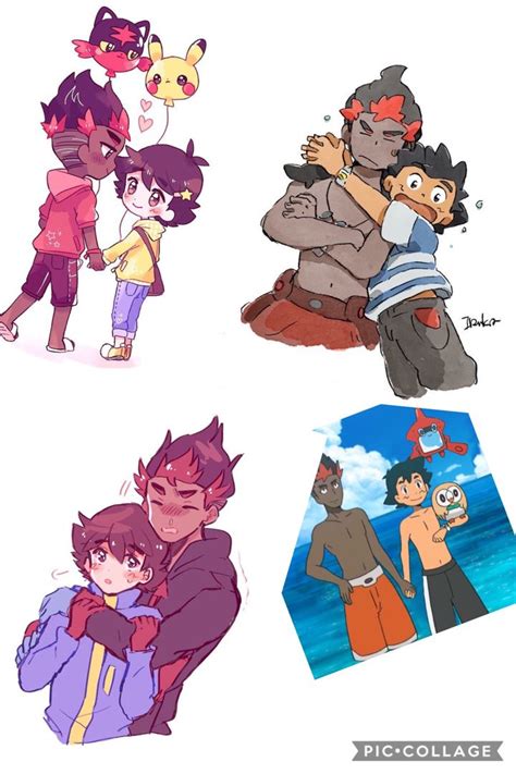 Lillie Mallow Lana Kiawe Sophocles And Ash Ketchum Pokémon Heroes