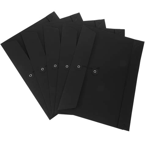 5pcs File Storage Bags Large File Pockets Practical File Organizers