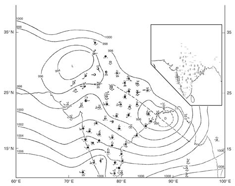 Synoptic Surface Weather Chart Of 0300 Utc On 11 July 2000