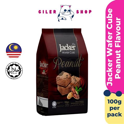 Wafer Cube Jacker Peanut Flavour 100g Shopee Malaysia