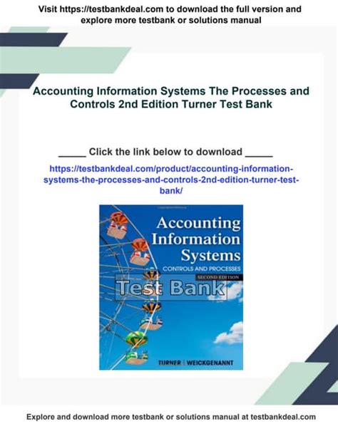 Accounting Information Systems The Processes And Controls 2nd Edition Turner Test Bank Pdf