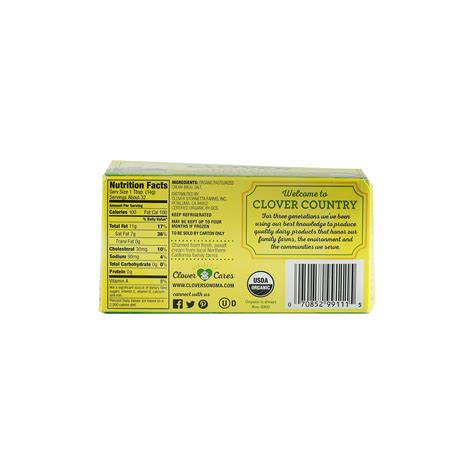 Clover Organic Salted Butter 454 G Online At Best Price Lulu Uae