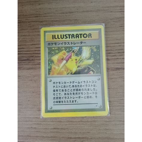 Card Pokemon Ilustrator Pikachu Shopee Brasil