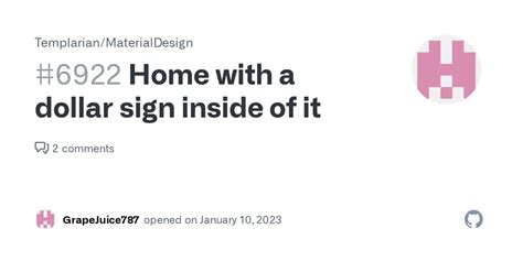 Home With A Dollar Sign Inside Of It · Issue 6922 · Templarian