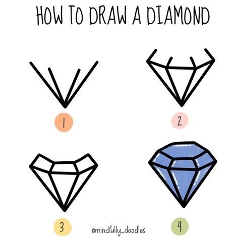 Learn How To Draw A Diamond