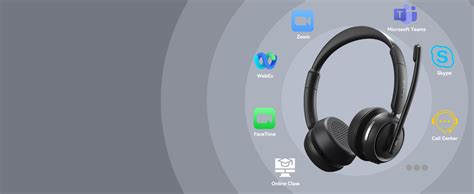 Levn Wireless Headset With Mic For Work Bluetooth Headset