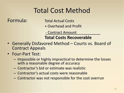 Ppt Using Cost Accounting Documents In Construction Claims And