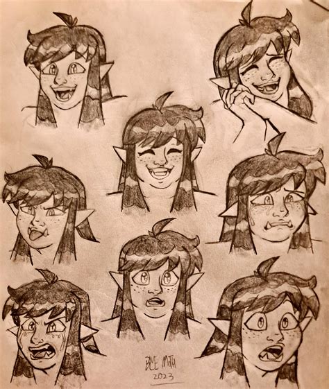 I Drew Expression Sheets For My Characters R Originalcharacter