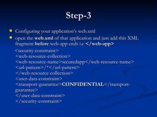 Implementation Of Ssl Injava PPT