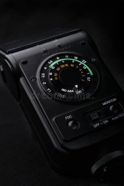 Macro Shot Of A Flash Control System Of A Camera Stock Image Image Of