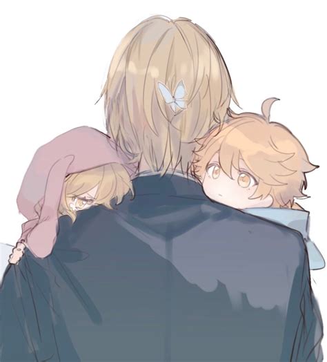 Lumine Aether And Dainsleif Genshin Impact Drawn By Umemegn Danbooru