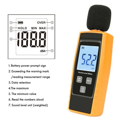 Digital Noise Meter Digital Sound Level Meter DB N Grandado