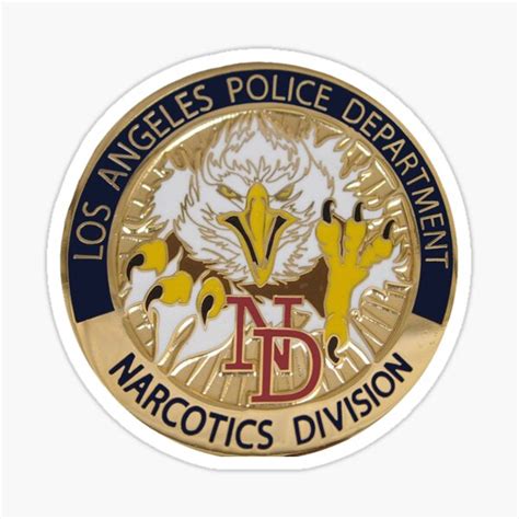 Los Angeles Police Department Narcotics Division Sticker For Sale By