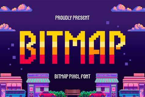 Bitmap Pixel Font Sensatype Studio
