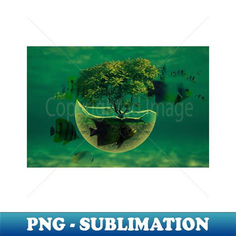 Underwater Life Artwork Premium Sublimation Digital Downlo Inspire