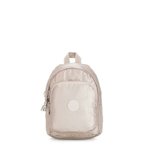 Kipling 여성용 Delia 컴팩트 컨버터블 경량 미니멀 나일론 노트북 백팩 메탈릭 글로우 여성 티몬