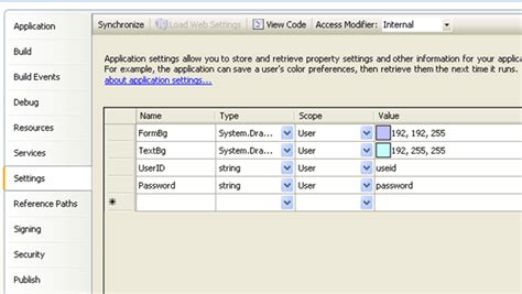 Arrange Application Setting In Windows Form Application