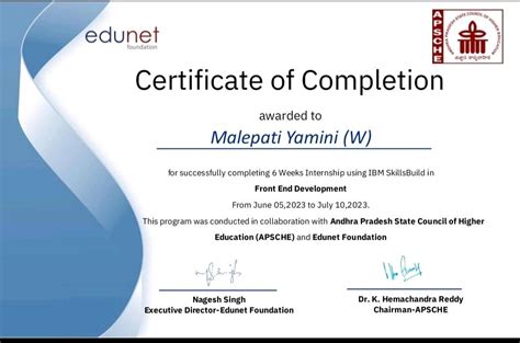 Yamini Malepati On Linkedin Edunetfoundation Apsche Frontenddevelopment